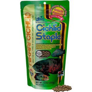 hikari 8.8-ounce cichlid staple floating pellets for pets, medium