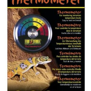 Exo Terra Thermometer for Reptile Terrarium – Provides Temperatures in Both Celsius and Fahrenheit