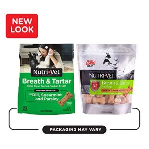 Nutri-Vet Breath & Tartar Biscuits for Dogs - Supports Healthy Gums and Clean Teeth - Delicious Chicken Flavor - 19.5 oz