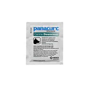 Panacur C Canine Dewormer (fenbendazole), 2 gram,White