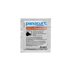 Panacur C Canine Dewormer (Fenbendazole), 4 Gram,Red