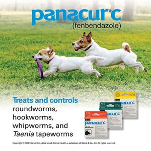 Panacur C Canine Dewormer (Fenbendazole), 4 Gram,Red