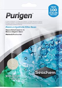 seachem indoor purigen organic filtration resin - fresh and saltwater 100 ml