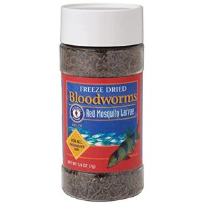 san francisco bay bloodworms fish food, 0.25 oz