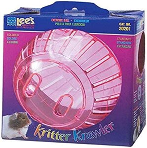 lee's kritter krawler standard exercise ball, 7-inch, colored , colors may vary