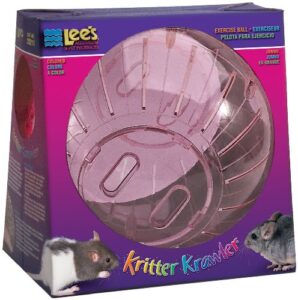 lee's kritter krawler jumbo exercise ball, 10-inch, (random colors),all breed sizes