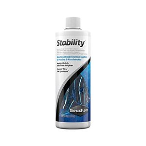 seachem stability fish tank stabilizer - for freshwater and marine aquariums, 16.9 fl oz (pack of 1)