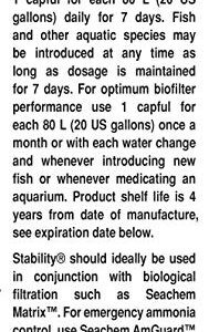 Seachem Stability - For Freshwater and Marine Aquariums 250ml