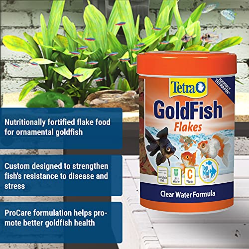 Tetra TetraFin Goldfish Flakes 3.53 Ounces, Balanced Diet (16227)