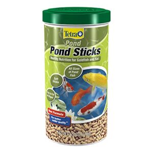 tetrapond pond sticks 3.53 ounces, pond fish food, for goldfish and koi, tetra pond pond sticks, healthy nutrition for goldfish and koi