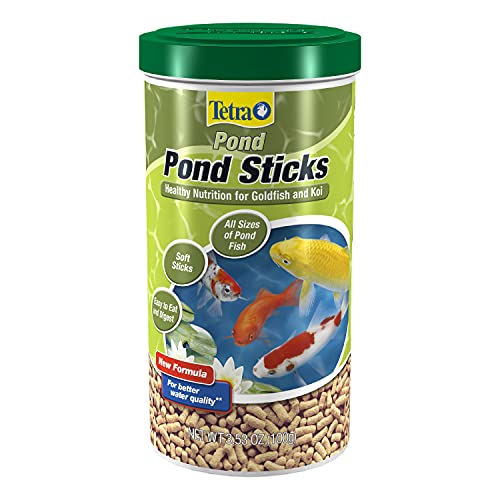 TetraPond Pond Sticks 3.53 Ounces, Pond Fish Food, For Goldfish And Koi, Tetra Pond Pond Sticks, Healthy Nutrition for Goldfish and Koi