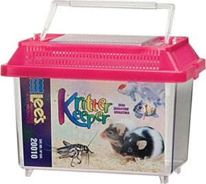 lee's kritter keeper, mini rectangle w/lid ( colors may vary )