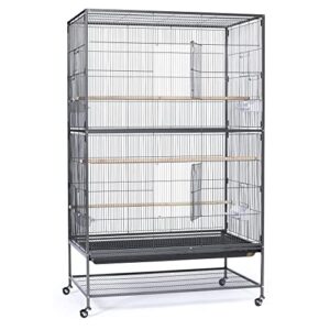 Prevue Hendryx F050 Pet Products Wrought Iron Flight Cage, X-Large, Hammertone Black