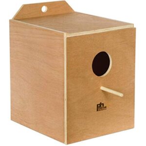 prevue pet products bpv1104 wood inside mount nest box for cockatiel