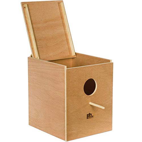 Prevue Pet Products BPV1104 Wood Inside Mount Nest Box for Cockatiel