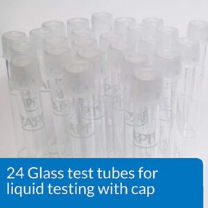 API REPLACEMENT TEST TUBES WITH CAPS For Any Aquarium Test Kit Including API Freshwater Master Test Kit 24-Count Box