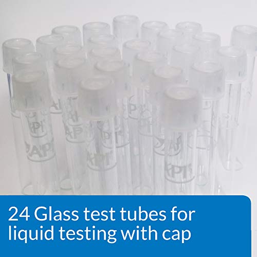 API REPLACEMENT TEST TUBES WITH CAPS For Any Aquarium Test Kit Including API Freshwater Master Test Kit 24-Count Box