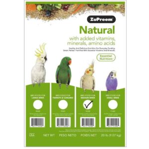 zupreem avianmaintenance natural bird diet for cockatiels