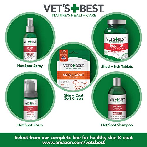 Vet’s Best Dog Hot Spot Itch Relief Spray | Relieves Dry Skin, Rash, Scratching, Licking, Itchy Skin, and Hot Spots | No-Sting and Alcohol Free | 16 Ounces