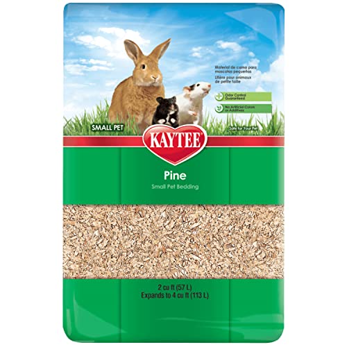 Kaytee Small Animal Pine Bedding For Pet Guinea Pigs, Rabbits, Hamsters, Gerbils, and Chinchillas, 113 Liter