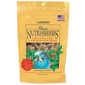 classic nutri-berries for parakeets 12.5 oz tub