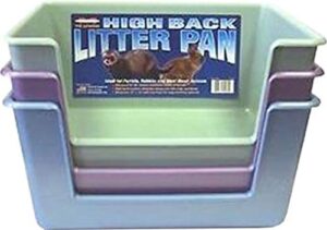 marshall high back ferret litter pan (single pan. colors may vary.)