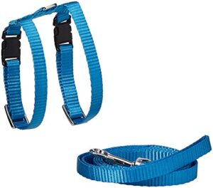 marshall pet products harness & lead (blue)