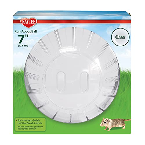 Kaytee 7" Clear Run-About Exercise Ball For Pet Hamsters & Gerbils