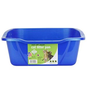 Van Ness Pets Extra Small Open Cat Litter Box, Kitten/Rabbit Size, Blue, CP0