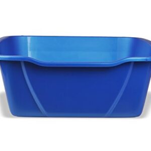 Van Ness Pets Medium Open Cat Litter Box, Space-Saving Pan Size, Blue, CP2 Blue Large