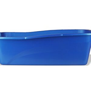 Van Ness Pets Medium Open Cat Litter Box, Space-Saving Pan Size, Blue, CP2 Blue Large