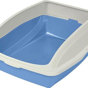 Van Ness Pets Large High Sided Cat Litter Box with Frame, Blue, CP4