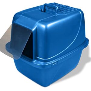 Van Ness Pets Odor Control Extra Large, Giant Enclosed Cat Pan with Odor Door, Hooded, Blue, CP7