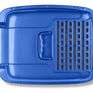 Van Ness Pets Odor Control Extra Large, Giant Enclosed Cat Pan with Odor Door, Hooded, Blue, CP7