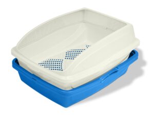 van ness pets large sifting cat litter box with frame, high sided, cp5