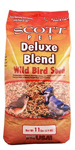 Scott Pet Deluxe Wild Bird Mix Polybag 11Lb, Brown (PYDWB-1)