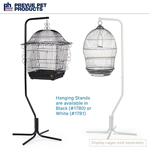 Prevue Hendryx Tubular Steel Hanging Bird Cage Stand 1780 Black, 24-Inch by 24-Inch by 62-Inch