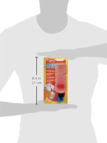 Living World Hamster Bottle, 8-Ounce, with hanger