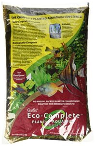 caribsea eco-complete 20-pound planted aquarium, black