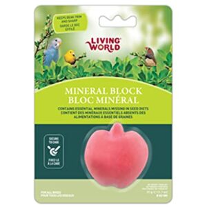 Living World Mineral Block, Apple (for Parakeets), 31 Grams