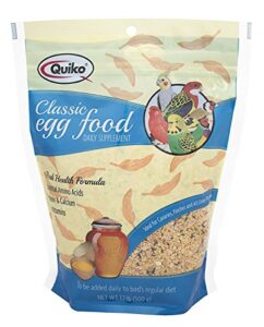 quiko classic egg food supplement for all birds, 1.1 lb. pouch