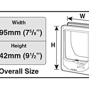 Cat Mate Electromagnetic Cat Flap, White