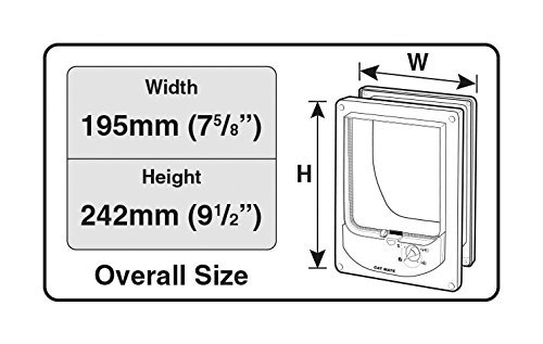 Cat Mate Electromagnetic Cat Flap, White