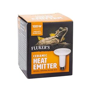 Fluker's Ceramic Heat Emitter for Reptiles Black, 100 Watts