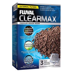 fluval clearmax phosphate remover, chemical filter media for aquariums, 100-gram nylon bags, 3-pack, a1348, all breed sizes