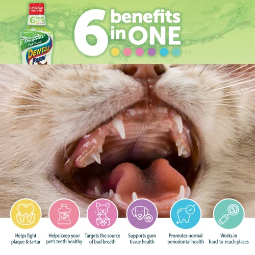 Dental Fresh Water Additive for Cats, Original Formula, 8 oz – Cat Breath Freshener – Products for Cats to Help Overall Cat Dental Health