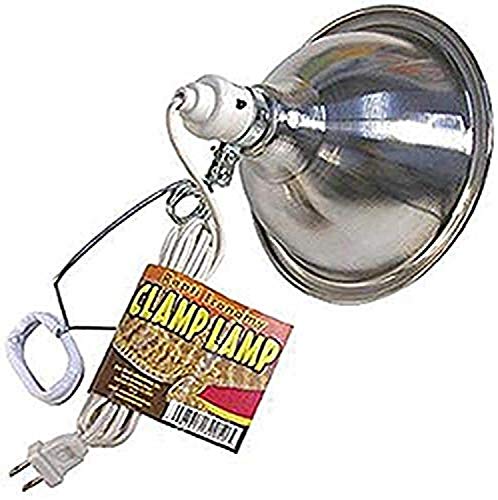 Zoo Med Economy Clamp Lamp with 8.5-Inch Dome, Chrome