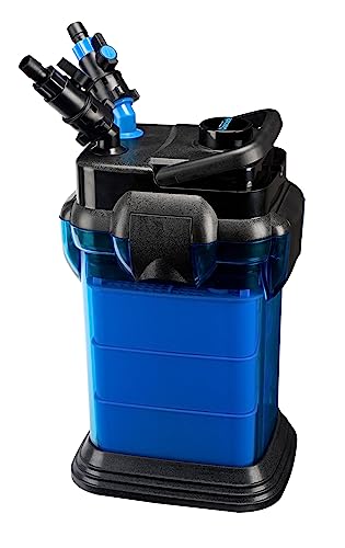 Penn-Plax Cascade All-in-One Aquarium Canister Filter – for Tanks Up to 100 Gallons (265 GPH) – Cascade 1000