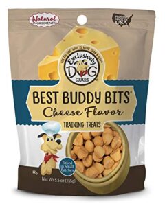 exclusively dog best buddy bits-cheese flavor, 5-1/2-ounce package (44100)