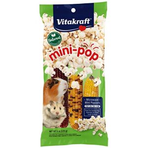 vitakraft mini pops treat for small animals - 100% real corn cob - supports healthy teeth - 6 oz